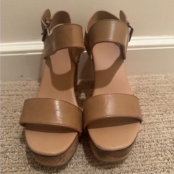 Vince | Shoes | Vince Tan Platform Shoes With Minimalist Design | Poshmark